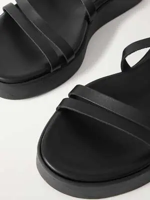 ANCIENT GREEK SANDALS Aristea Platform Sandals - Black