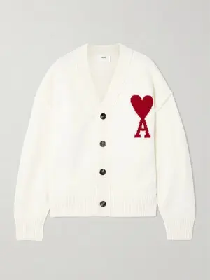 Ami Logo Cardigans For Men
