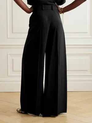 Nina Ricci Pleated Cady Wide-leg Pants