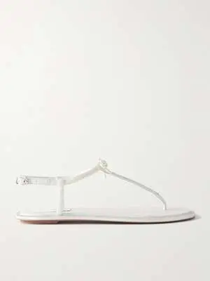 Rene Caovilla Caterina Leather Sandals - White