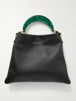 Marni Venice Small Textured-leather Tote