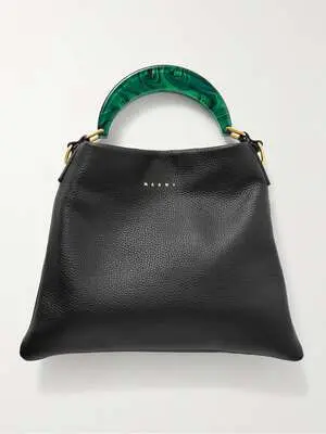 Marni Venice Small Textured-leather Tote