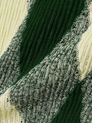 Burberry Checked Intarsia Cotton And Silk-blend Turtleneck Sweater
