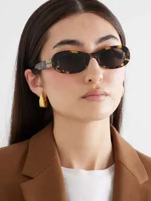 Miu Miu Oval-frame Sunglasses
