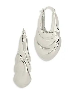 Sterling Forever Silver Tone Earrings