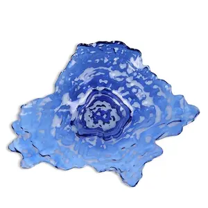 VIETRI Ostrica Glass Blue Large Platter - Cobalt