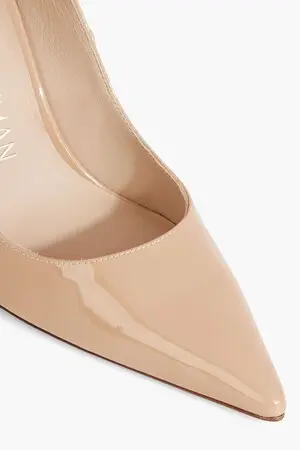 STUART WEITZMAN 100 Scalloped Patent-leather Pumps