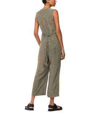 Whistles Oval Spot Remmie Jumpsuit - Khaki/mulit
