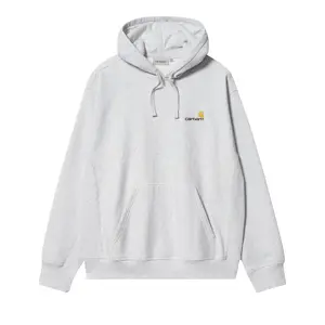 Carhartt Work In Progress Hooded American Script Sweatshirt - Grey
