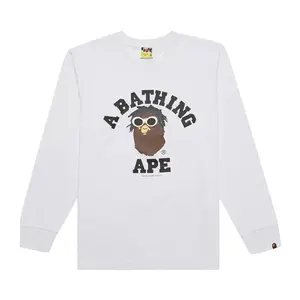 A BATHING APE College L/s T-shirt