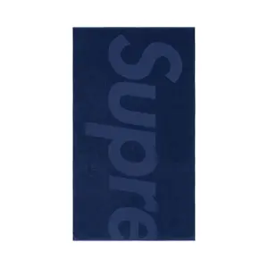 Supreme Tonal Logo Towel 'navy - Blue