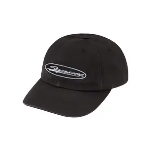 Supreme Chenille 6-Panel Cap - Black | Editorialist