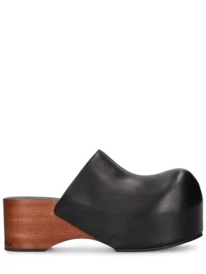 Acne Studios ACNE STUDIOS 70mm Barlo Leather Clogs - Black