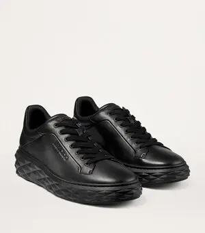 JIMMY CHOO Diamond Maxi Low-top Sneakers - Black