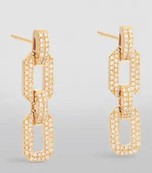 Shay Diamond Deco Chain Earrings