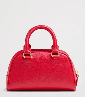 Valentino Garavani Mini Leather Vlogo Signature Top-handle Bag