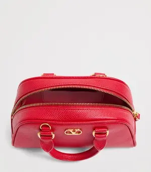 Valentino Garavani Mini Leather Vlogo Signature Top-handle Bag