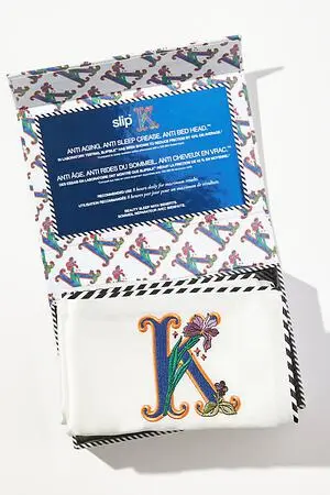 Slip Silk Itial Collection Queen Pillowcase K