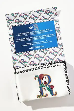 Slip Silk Itial Collection Queen Pillowcase R