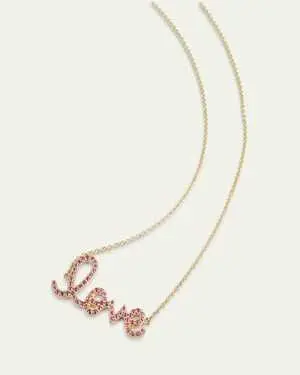 SYDNEY EVAN 14k Gold Love Script Necklace
