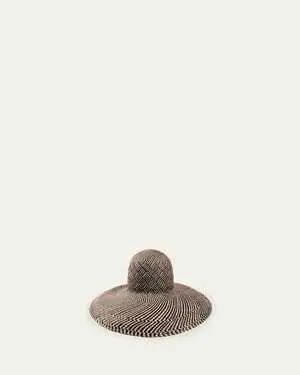 BARBISIO Amos Patterned Wide-brim Hat