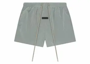 Fear Of God Essentials Crinkle Nylon Running Short - Seal