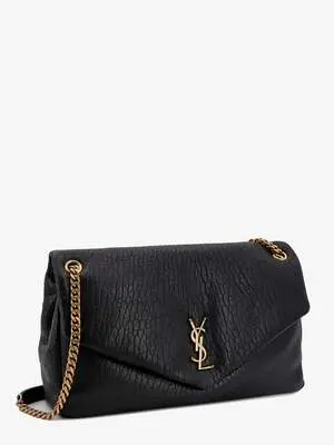 Saint Laurent Calypso Hammered Leather Shoulder Bag