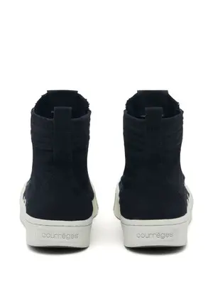 COURREGES Canvas 01 High-top Sneakers - Black