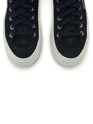 COURREGES Canvas 01 High-top Sneakers - Black