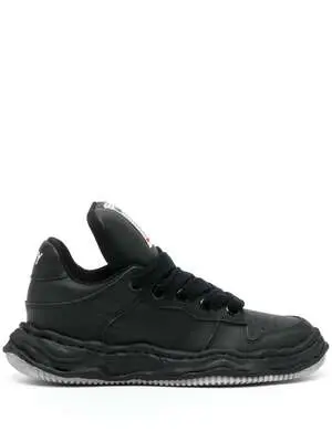 Mihara Yasuhiro Wayne Og Sole Leather Sneakers - Black