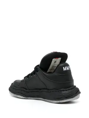 Mihara Yasuhiro Wayne Og Sole Leather Sneakers - Black