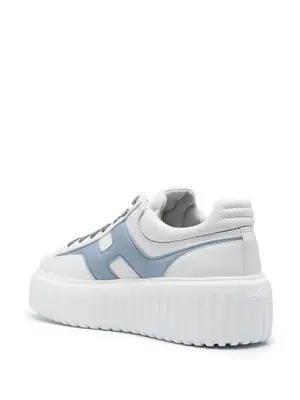 Hogan H-stripes Leather Sneakers - White
