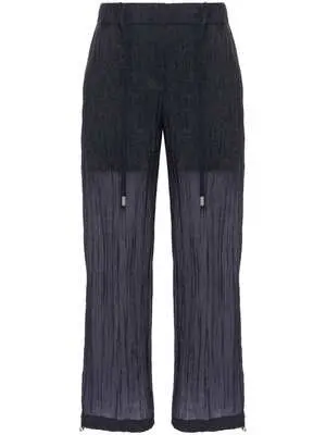 Peserico Seersucker Straight Trousers
