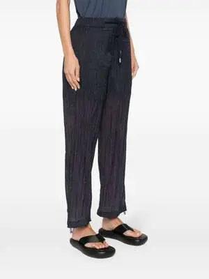 Peserico Seersucker Straight Trousers