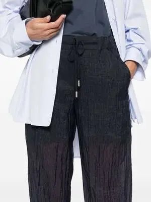 Peserico Seersucker Straight Trousers
