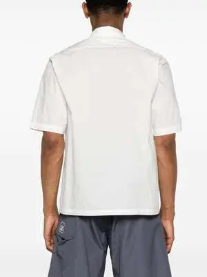 C.P. COMPANY Logo-embroidered Cotton Shirt - White