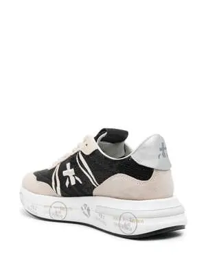 Premiata Cassie Sequin-embellished Sneakers