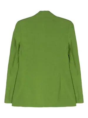 MERCI Notched-lapels Single-breasted Blazer - Green
