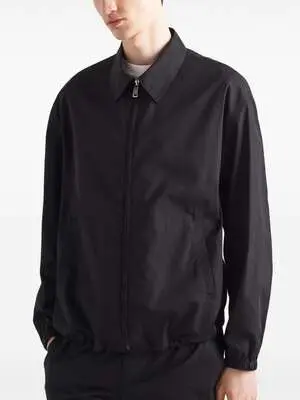 Prada Cotton Zip-up Shirt Jacket