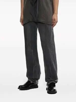 MAGLIANO Distressed Straight-leg Jeans - Black