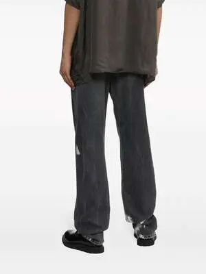 MAGLIANO Distressed Straight-leg Jeans - Black