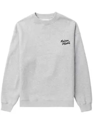 Maison Kitsuné Logo-embroidered Sweatshirt - Grey