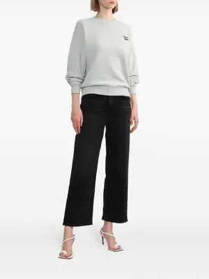 Maison Kitsuné Logo-embroidered Sweatshirt - Grey
