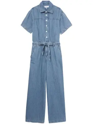 Rag & Bone Belted Denim Jumpsuit