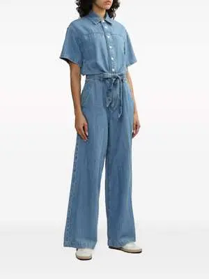 Rag & Bone Belted Denim Jumpsuit
