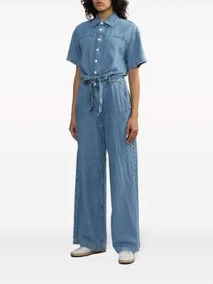 Rag & Bone Belted Denim Jumpsuit