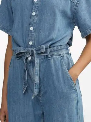 Rag & Bone Belted Denim Jumpsuit