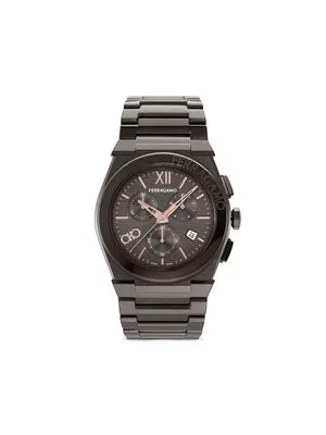 FERRAGAMO Vega Chronograph 42mm - Black