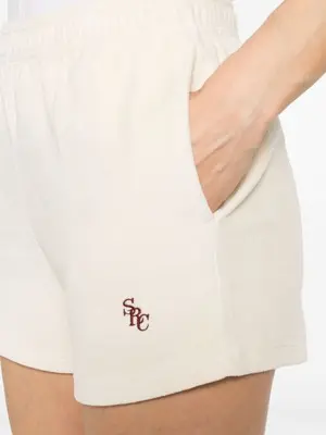 SPORTY & RICH Velour Mini Shorts