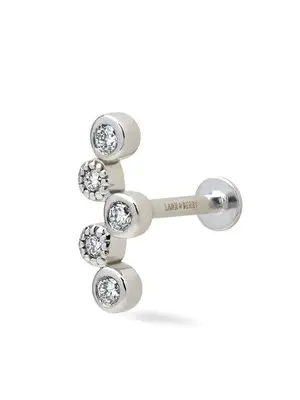 LARK & BERRY 14kt White Gold Constellation Diamond Stud Earring - Silver